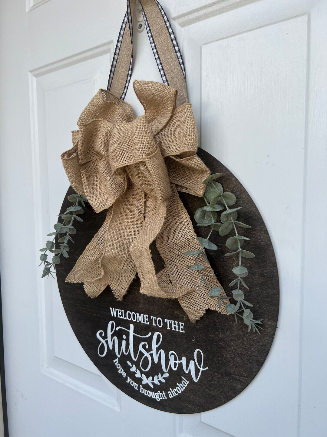 Front Door Hanging Welcome Sign - Etsy