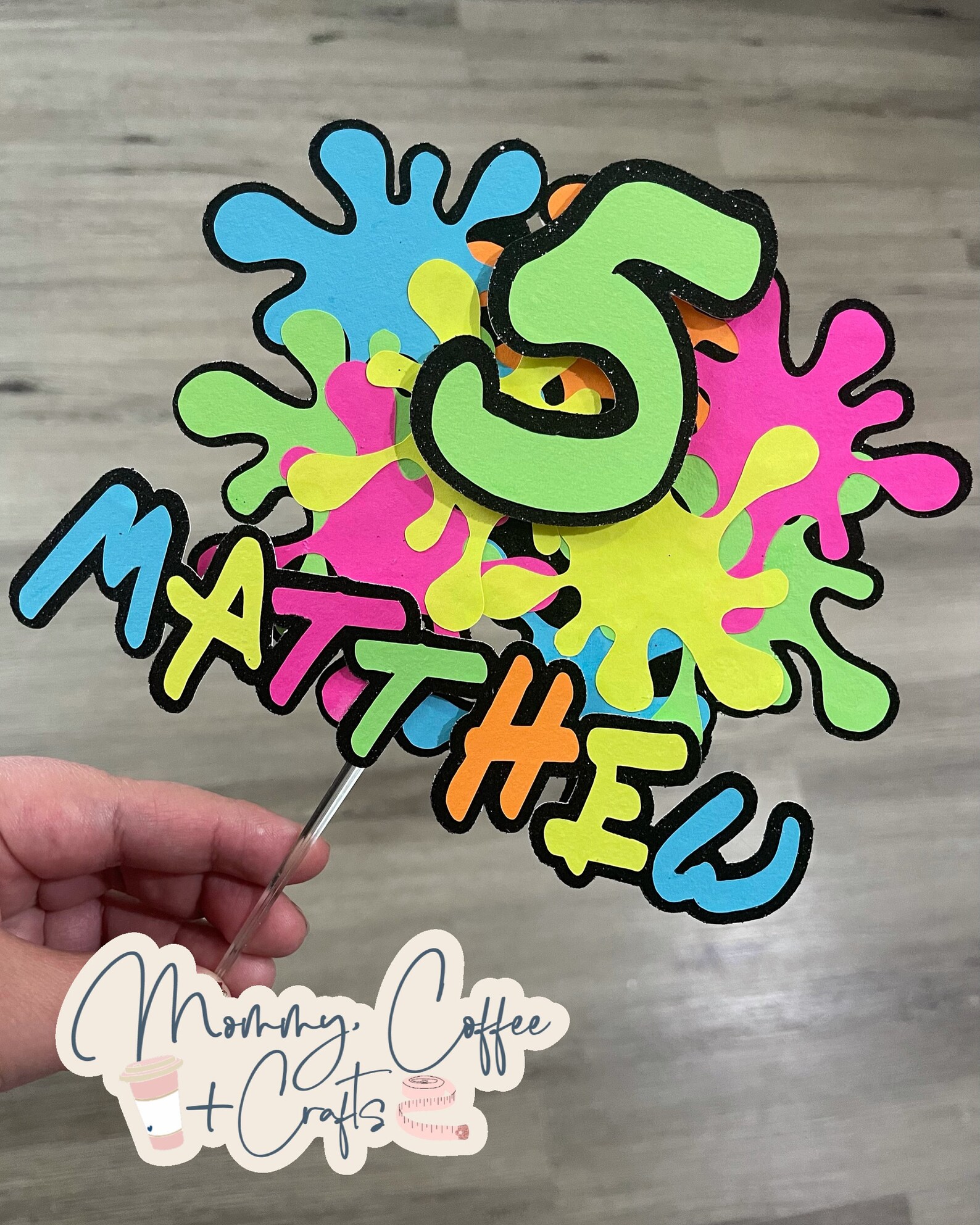 Glow Party Cake Topper Personalized Cake Topper Glow Party - Etsy