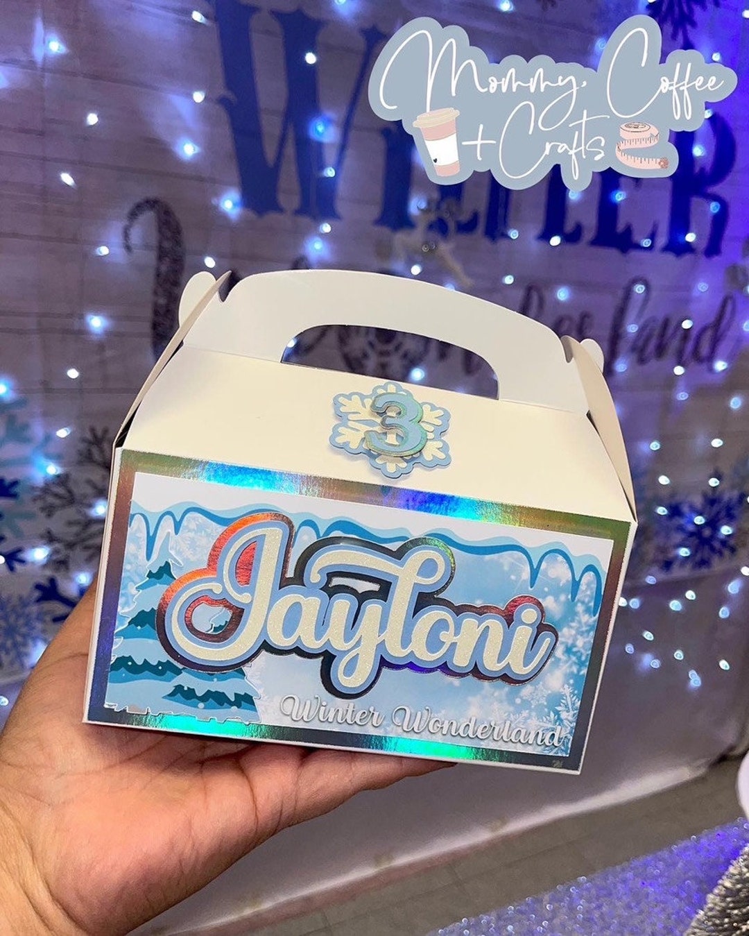 Winter Wonderland Birthday Goodie Boxes Winter Onederland - Etsy