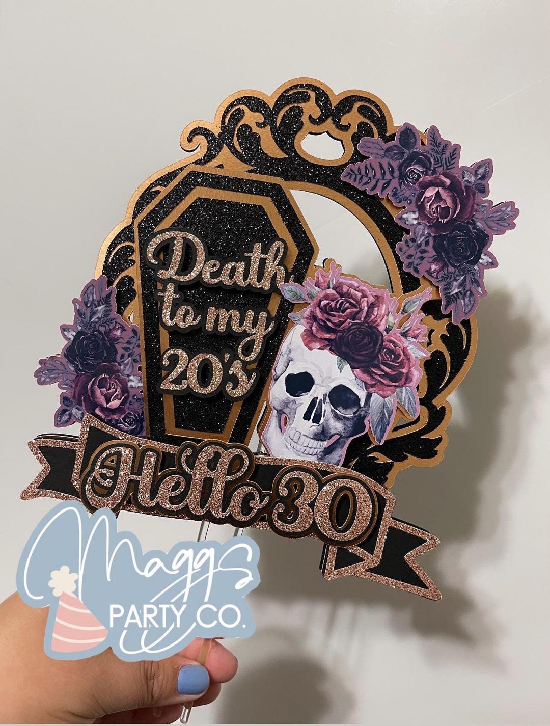 Death to My 20's Cake Topper, Death to My 30's Cake Topper, Death to My ...