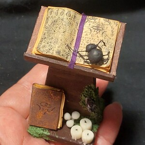 Miniature Halloween Pulpit Scale 1/12, OOAK Miniature, Gift for ...