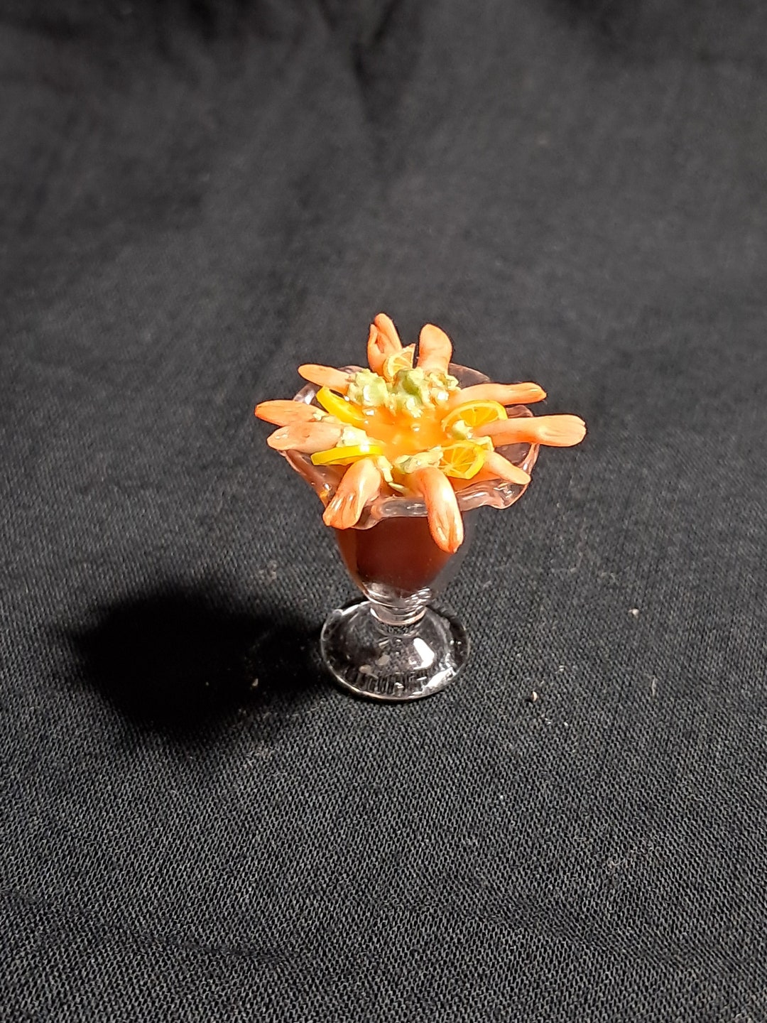 Miniature Shrimp Cocktail Scale 1:12, Miniature Food for Dollhouse ...