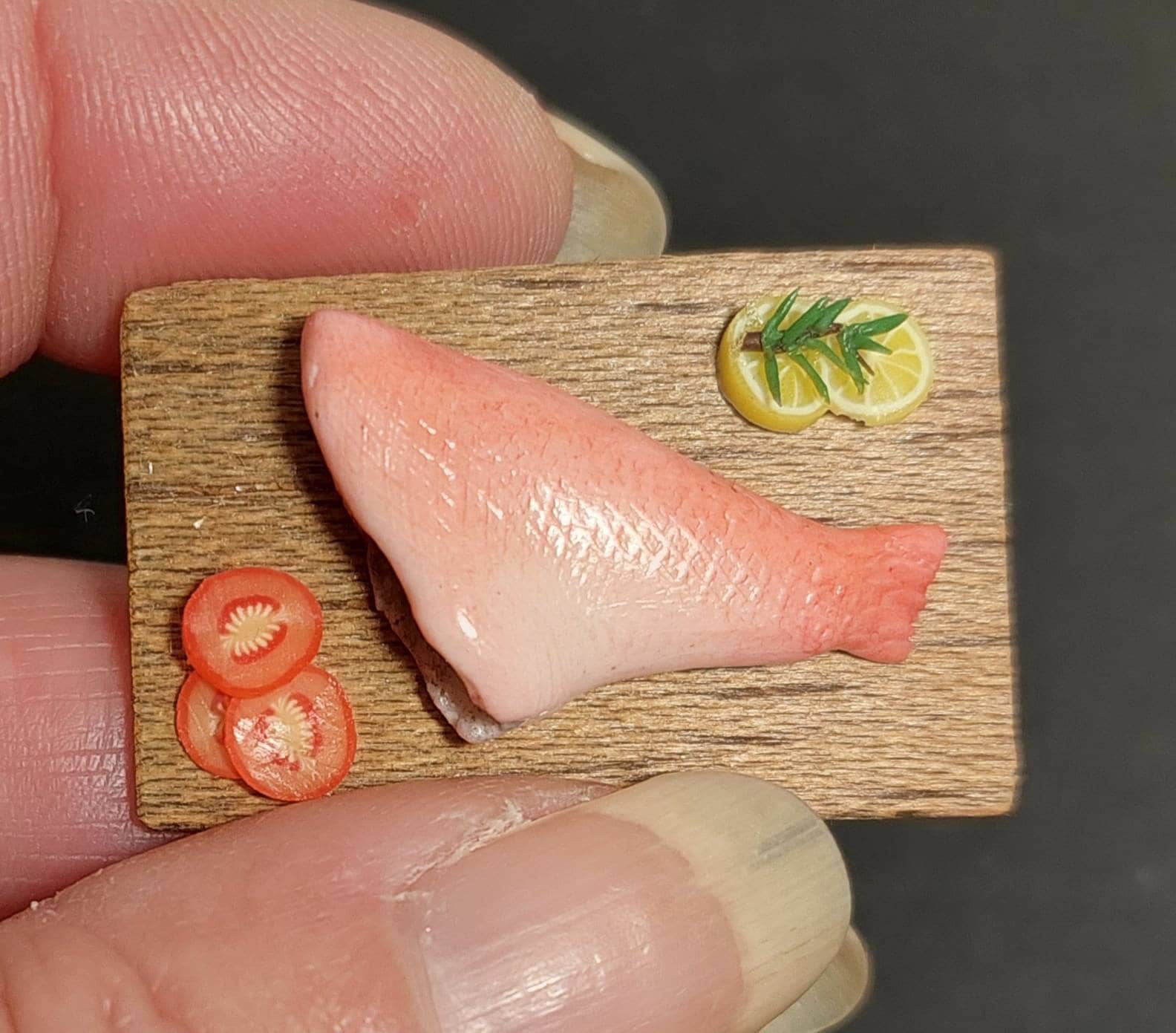 Miniature Fresh Red Fish Scale 1:12, Miniature Food for Dollhouse - Etsy