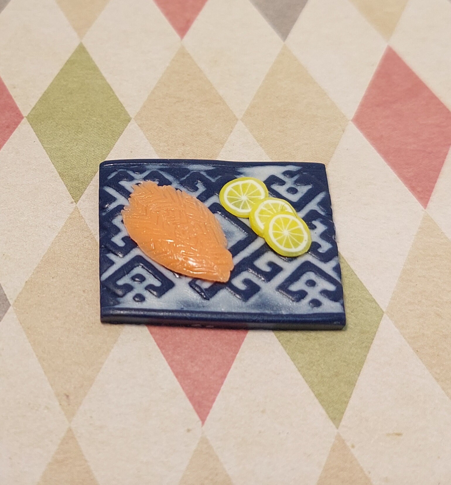 Miniature Fresh Salmon Fillet Scale 1:12, Miniature Food for Dollhouses ...