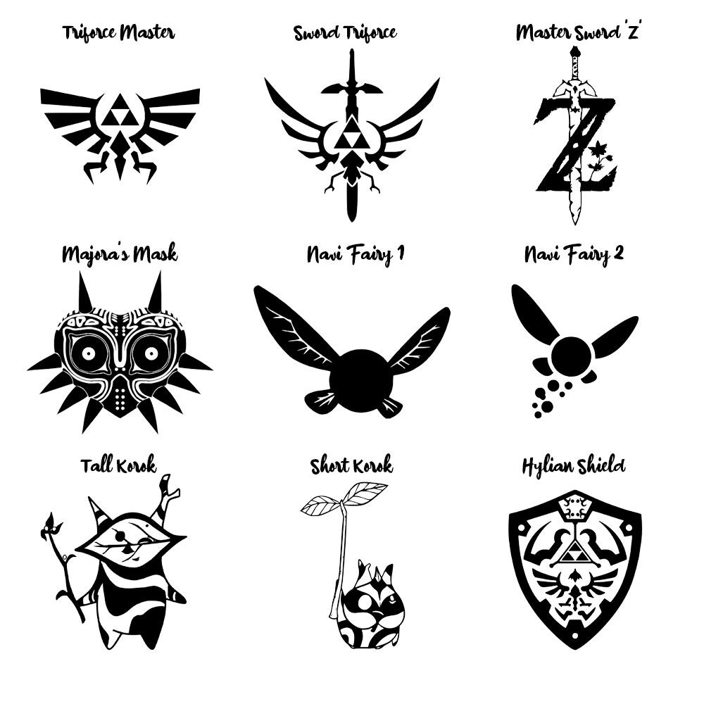 Legend of Zelda Inspired Vinyl Stickers Multiple Options - Etsy