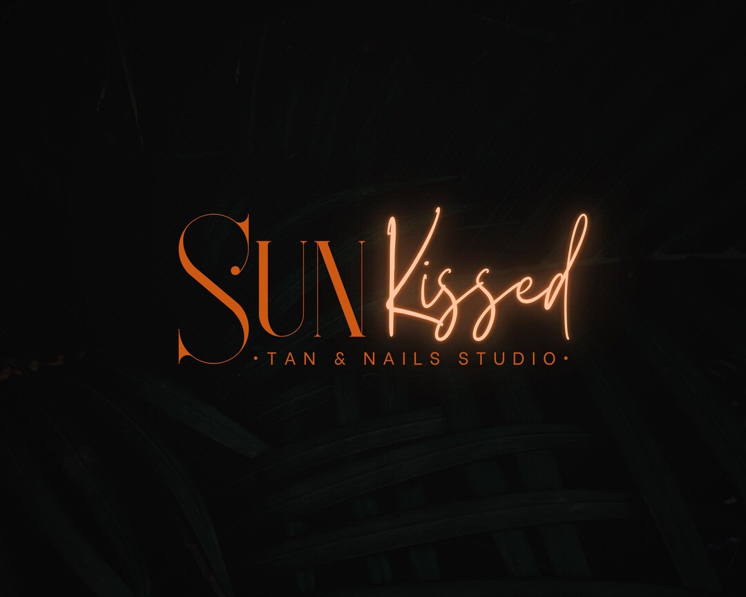 DIY Gold Spray Tan Business Logo - Editable Tan Studio Logo - Etsy
