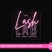 Neon Pink Lash Logo - DIY Lash Tech Logo - Canva Logo Template - Etsy