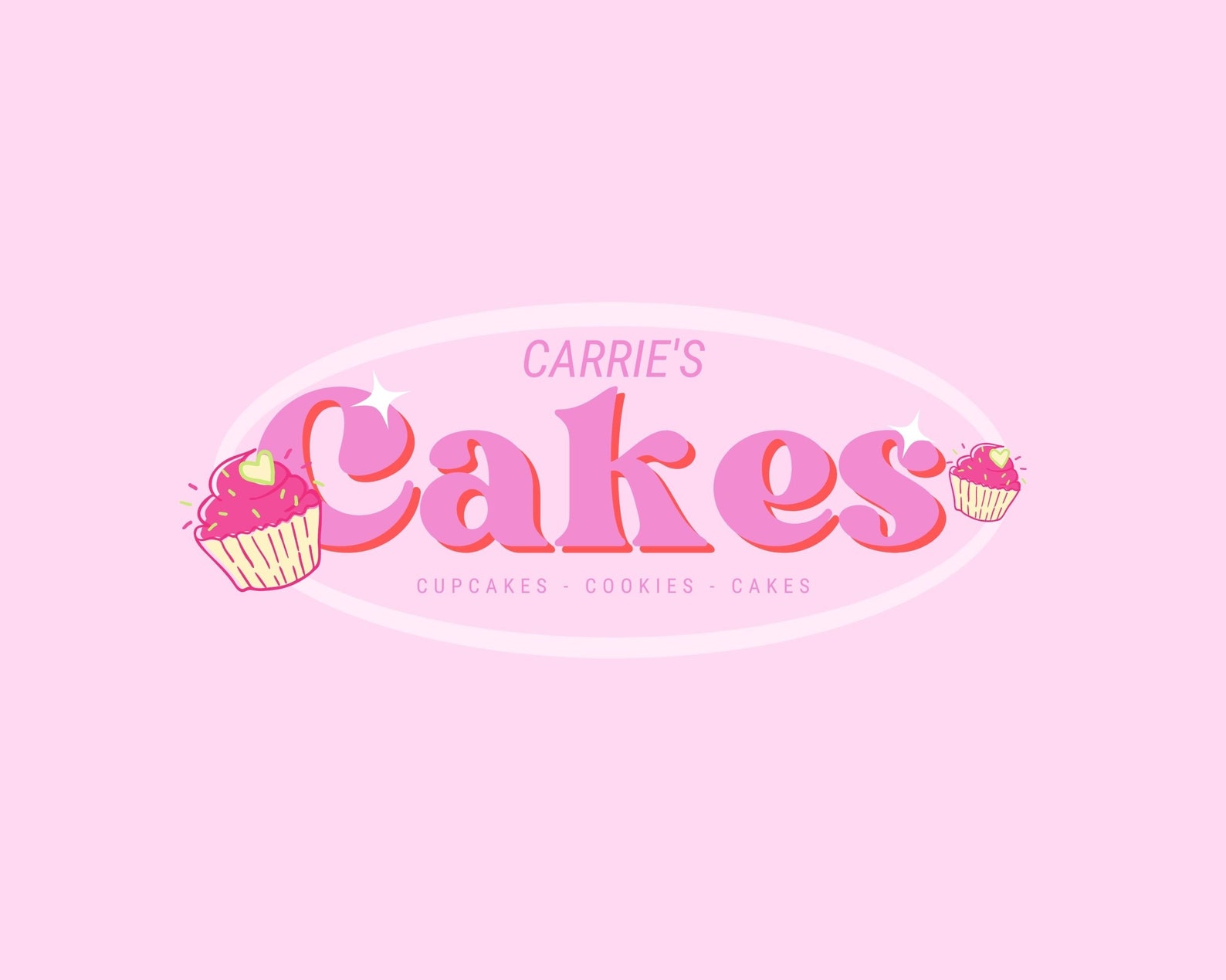 Pink Bakery Logo - Bakery Logo Design - Canva Logo Template - Etsy