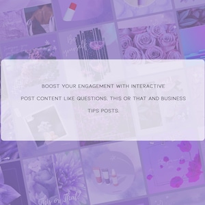 200 Pastel Purple Aesthetic Instagram Template Bundle for Canva ...
