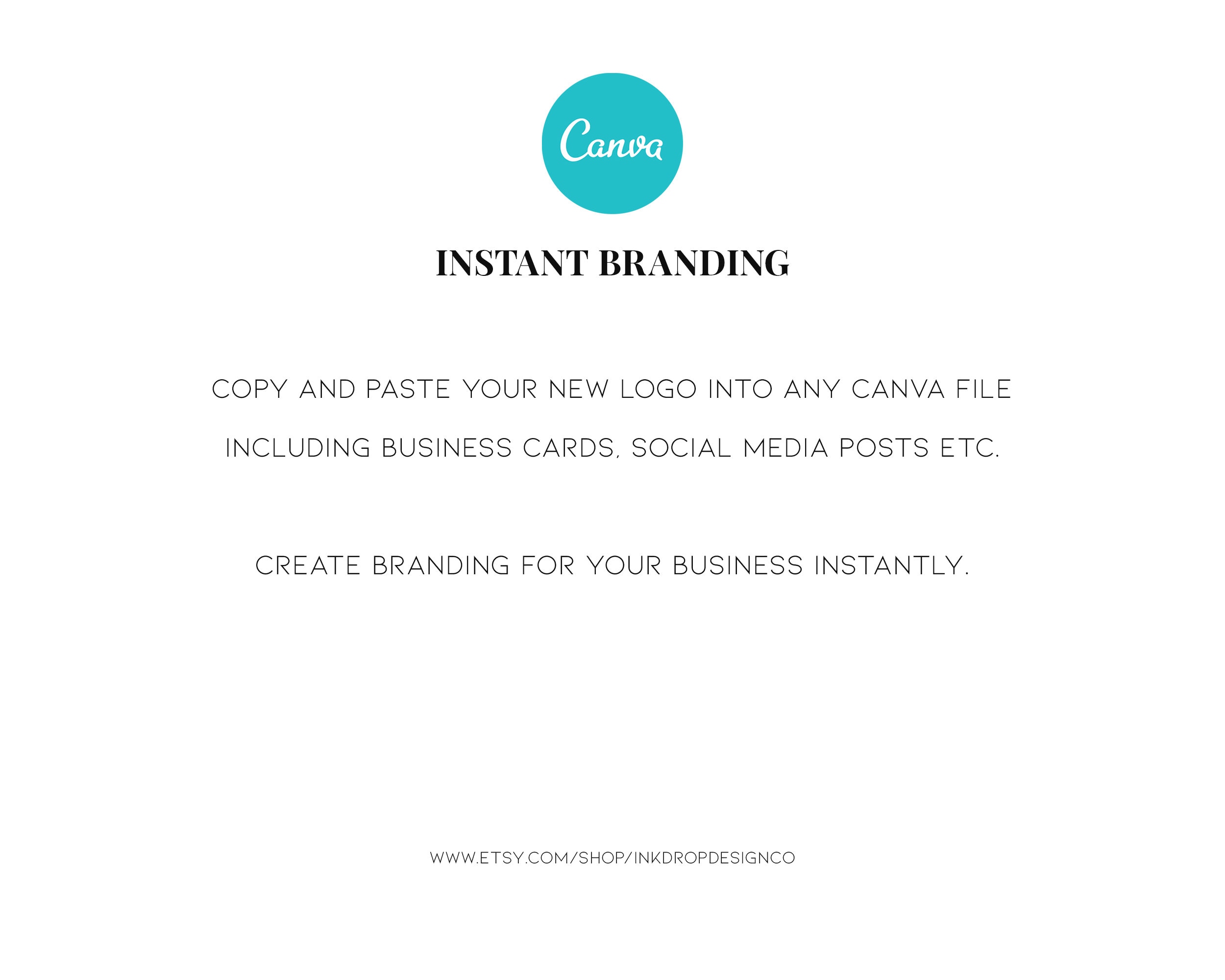 Pink Retro Cosmetics Logo - Canva Logo Template - Etsy