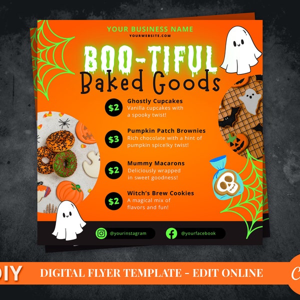 Halloween Menu - Etsy