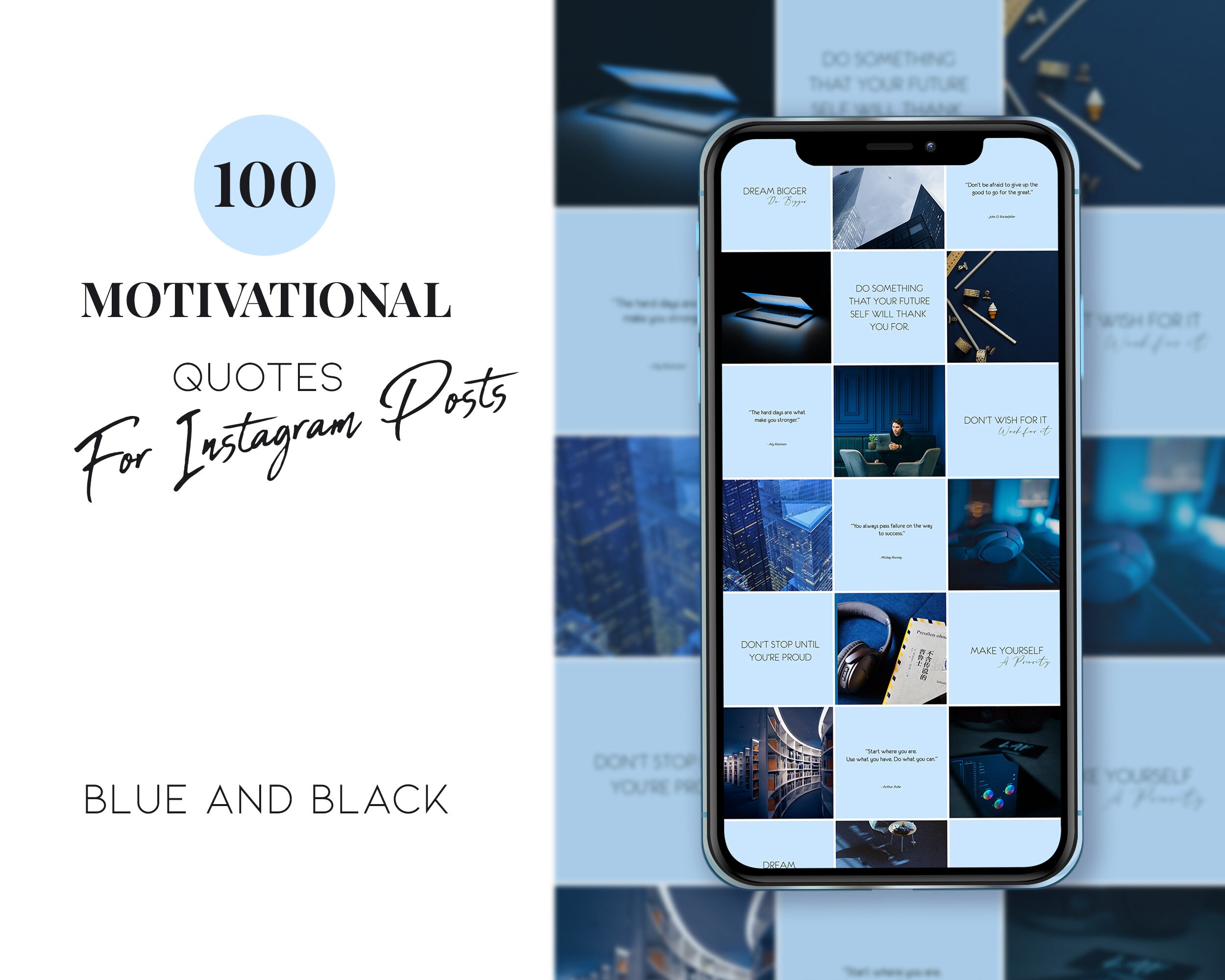 Motivational Quotes Blue Instagram Posts Instagram Quotes Instagram ...