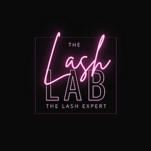 Neon Pink Lash Logo - DIY Lash Tech Logo - Canva Logo Template - Etsy