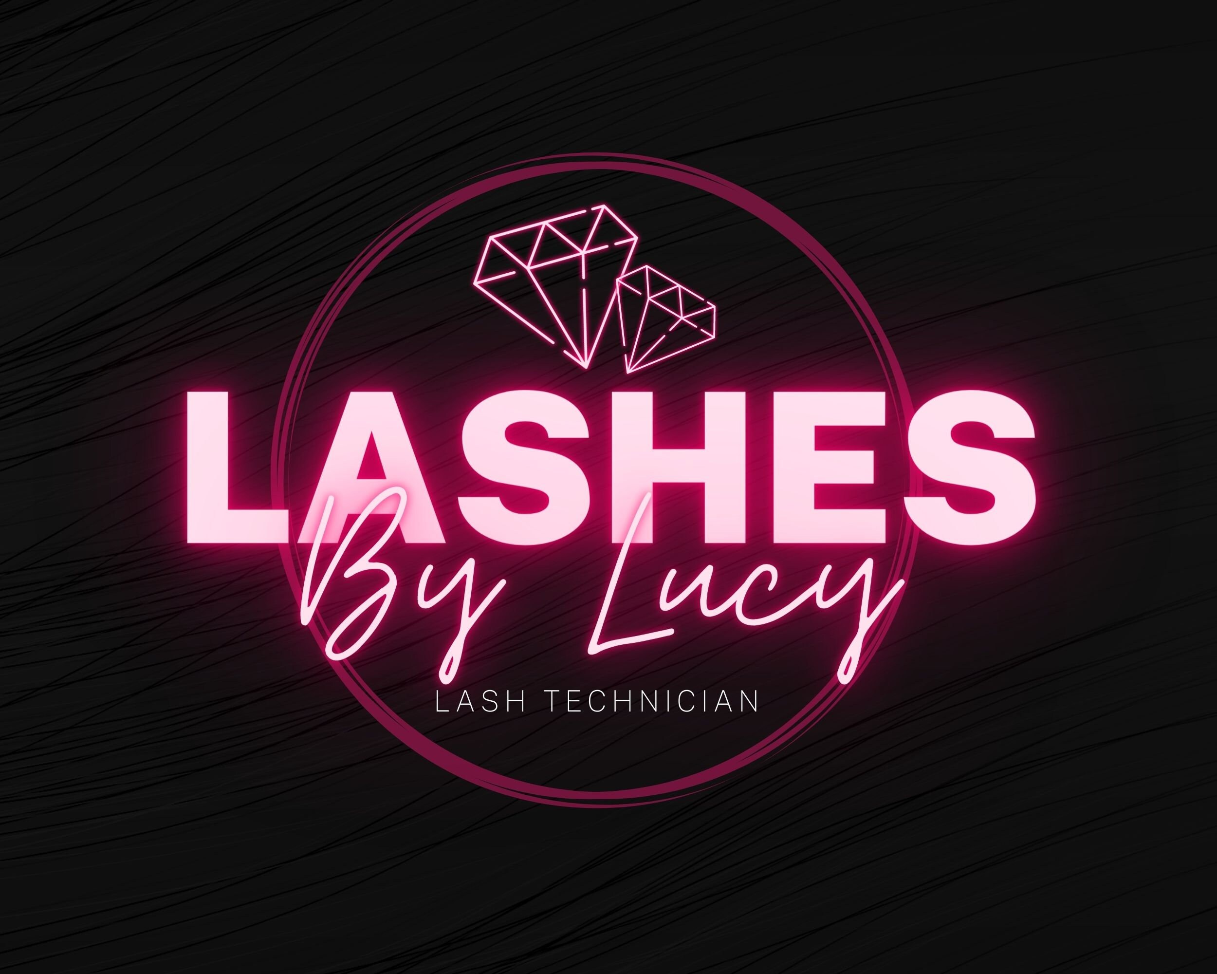 Neon Pink Lash Logo - DIY Lash Tech Logo - Canva Logo Template - Etsy