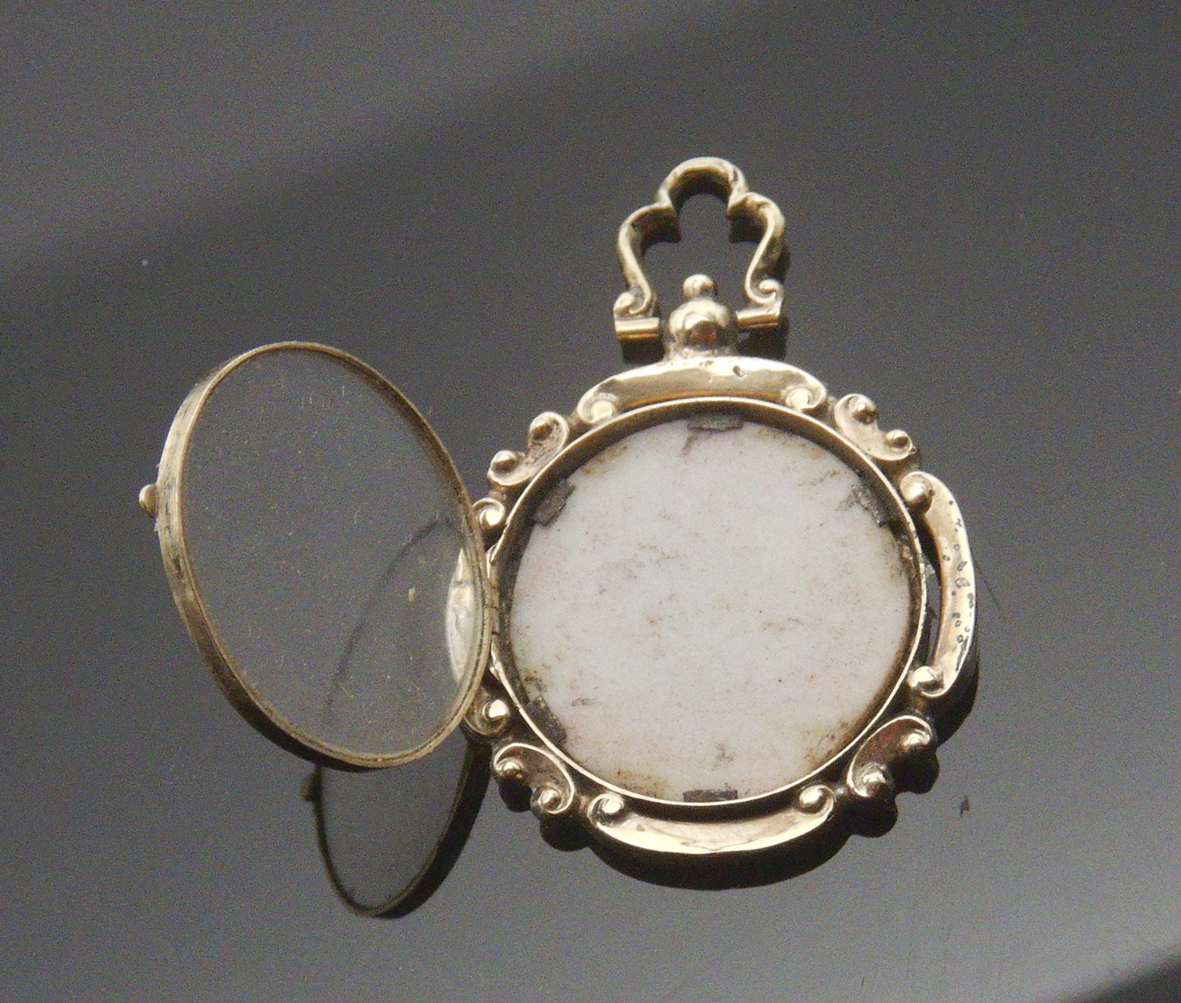 Antique Georgian Portrait Miniature Pendant / Locket in Gold Frame - Etsy