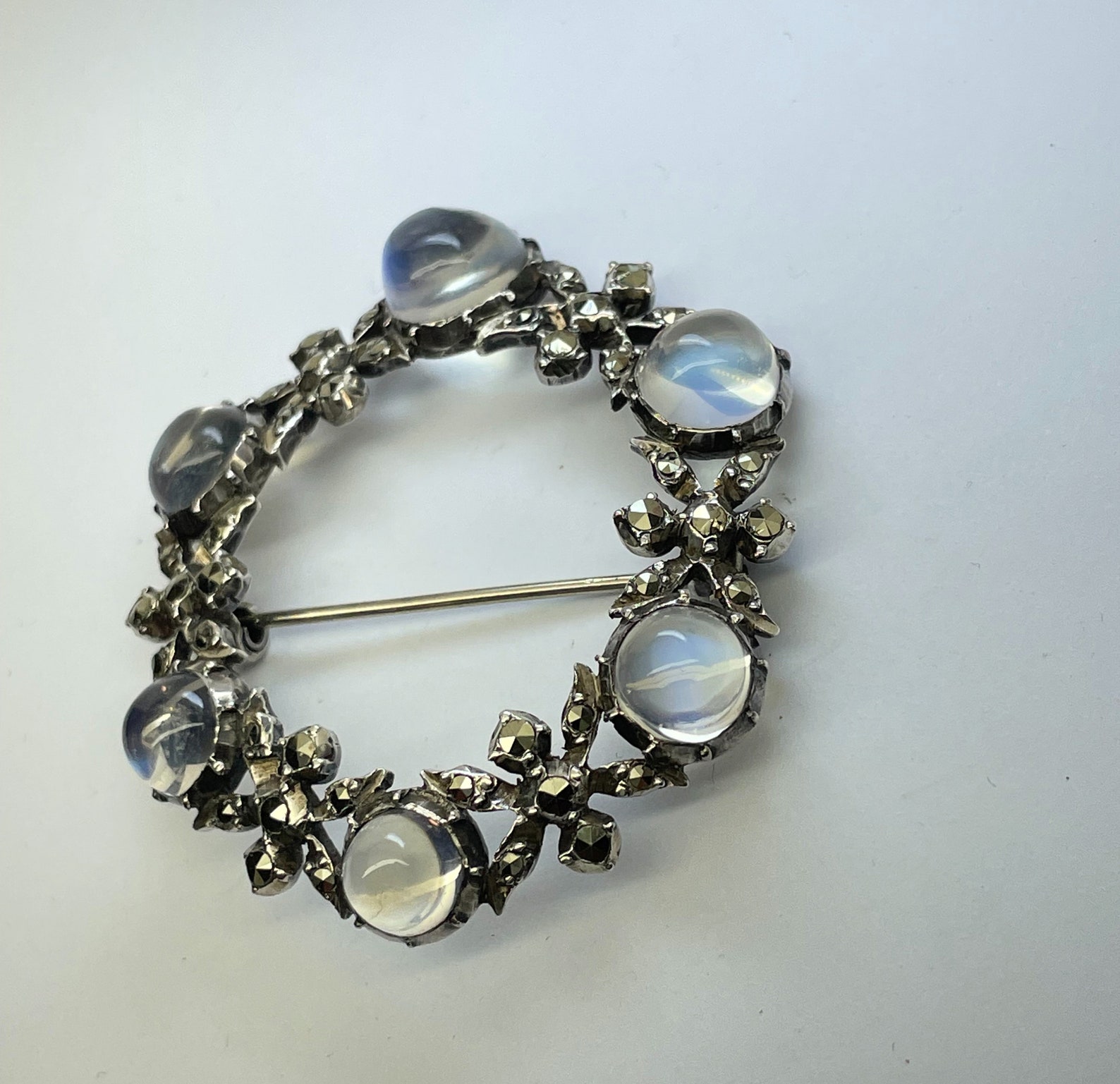 Sybil Dunlop Signed Brooch Arts Crafts Moonstone - Etsy
