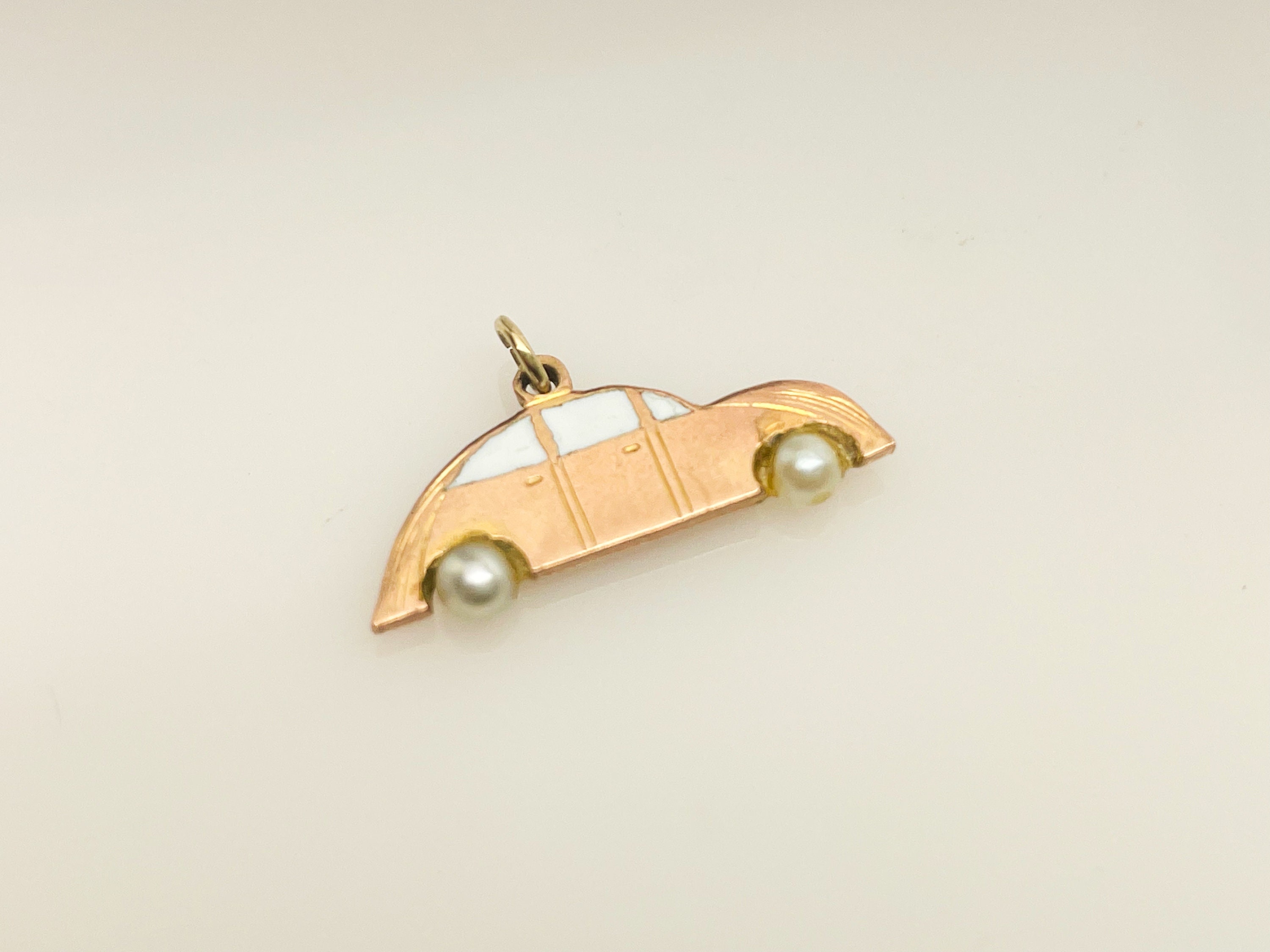Art Deco 9ct Gold Charm Car - Etsy