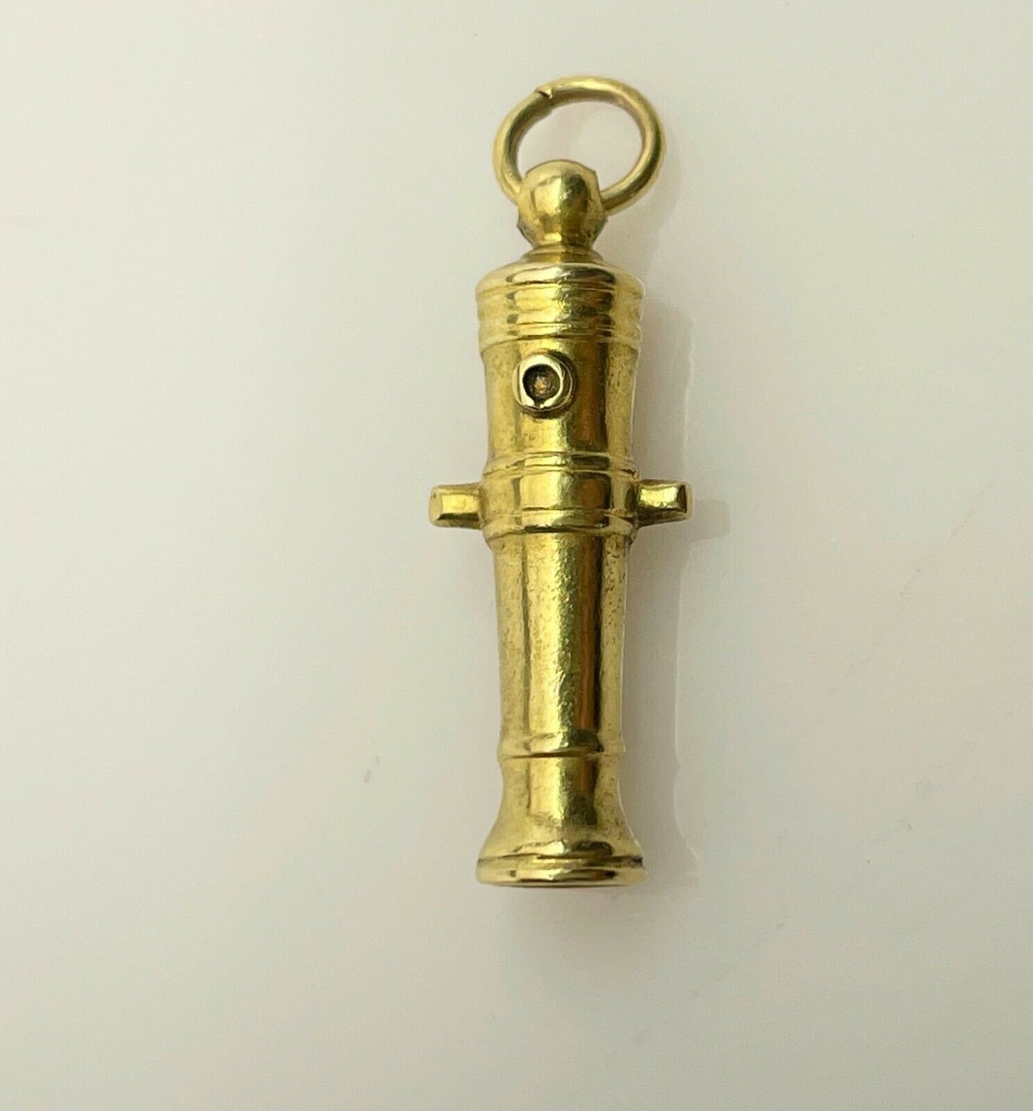 Antique Victorian 18 Ct Gold Whistle Charm - Etsy