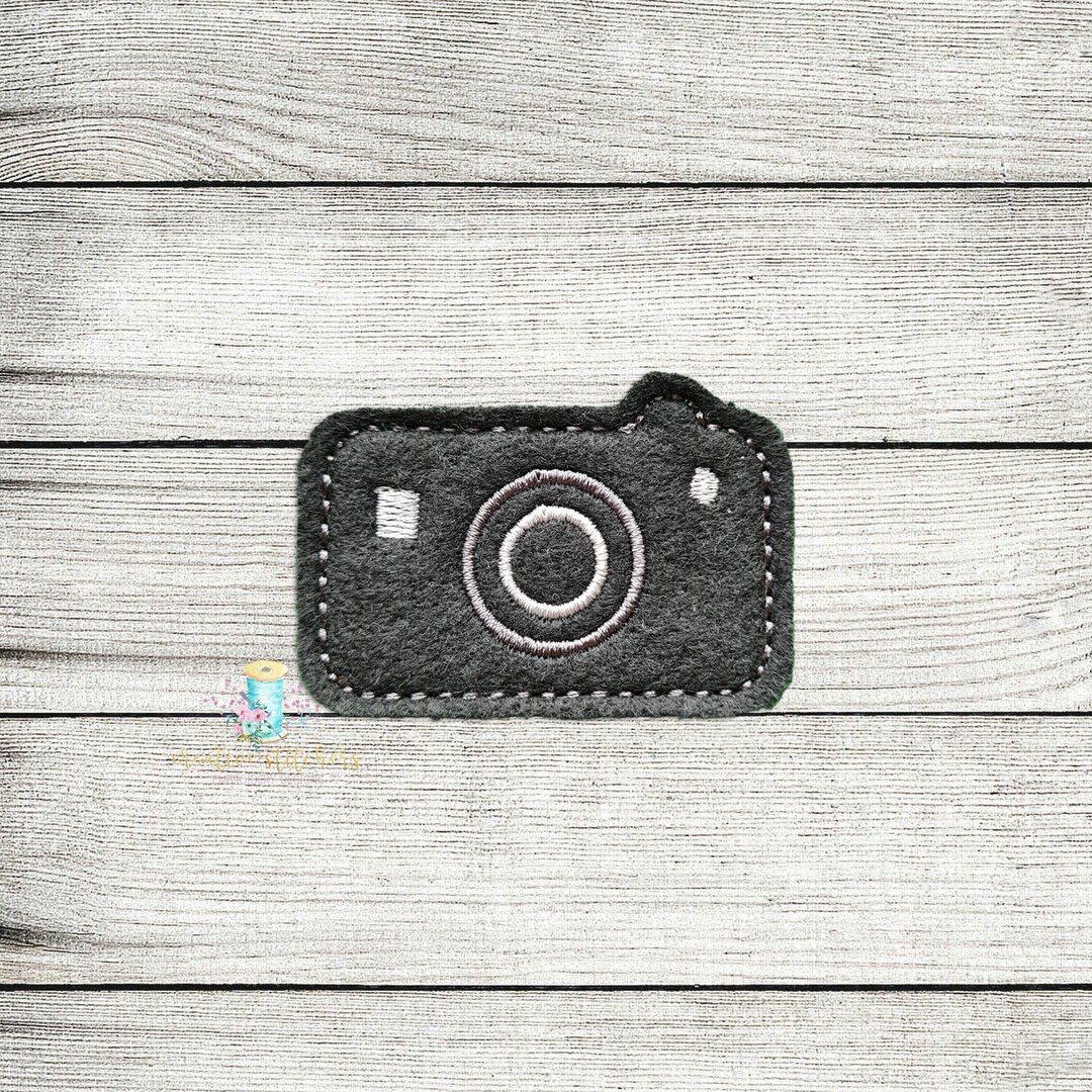Camera Feltie Digital Embroidery Design File | ITH Felties Digital ...