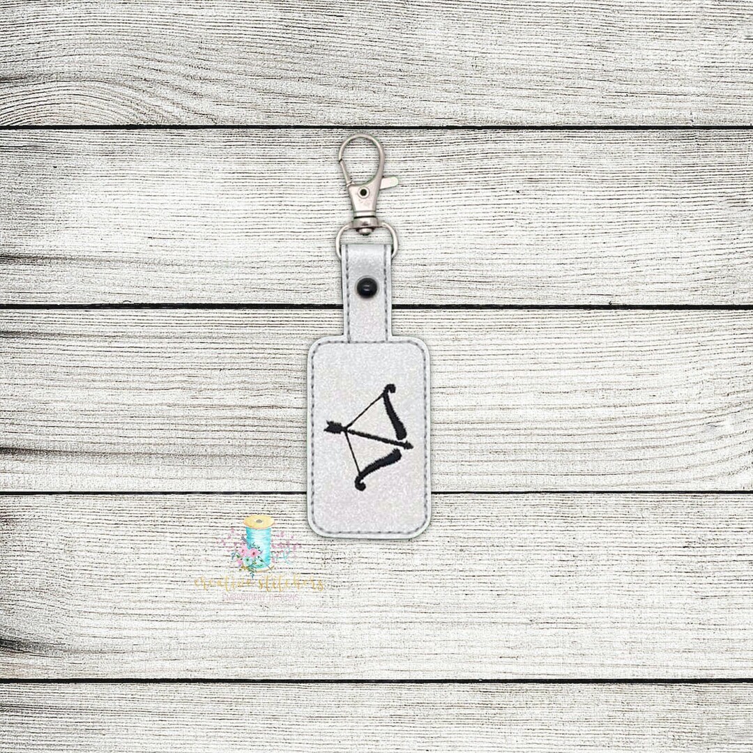 Temperance Card Key Fob Digital Embroidery Design File Patch | ITH ...