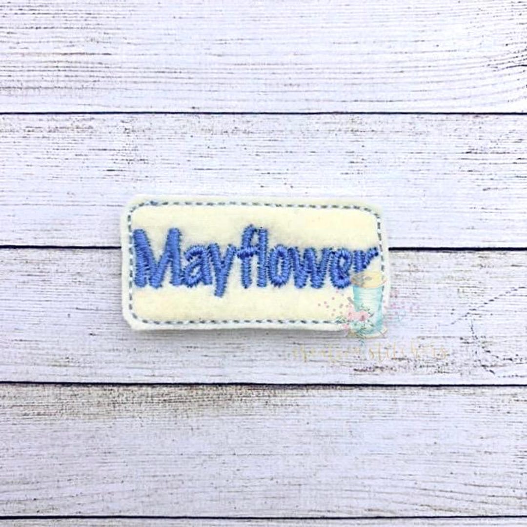 Mayflower Feltie Digital Embroidery Design File Patch | ITH Feltie ...