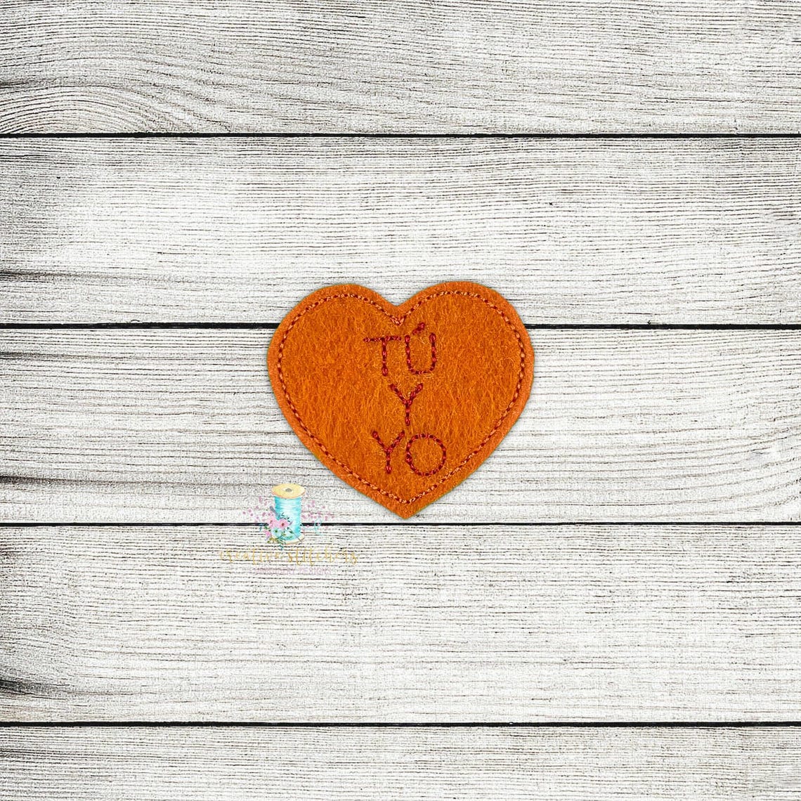 Tu Y Yo Corazon Digital Embroidery Design File | ITH Valentines Day ...