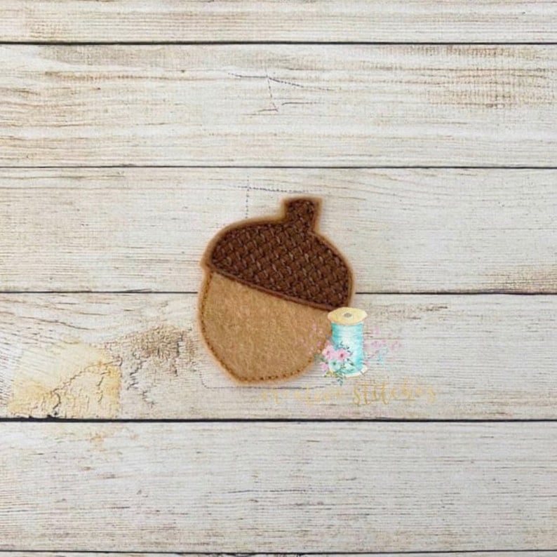 Acorn Digital Embroidery Feltie Design File | ITH Autumn Design Files ...