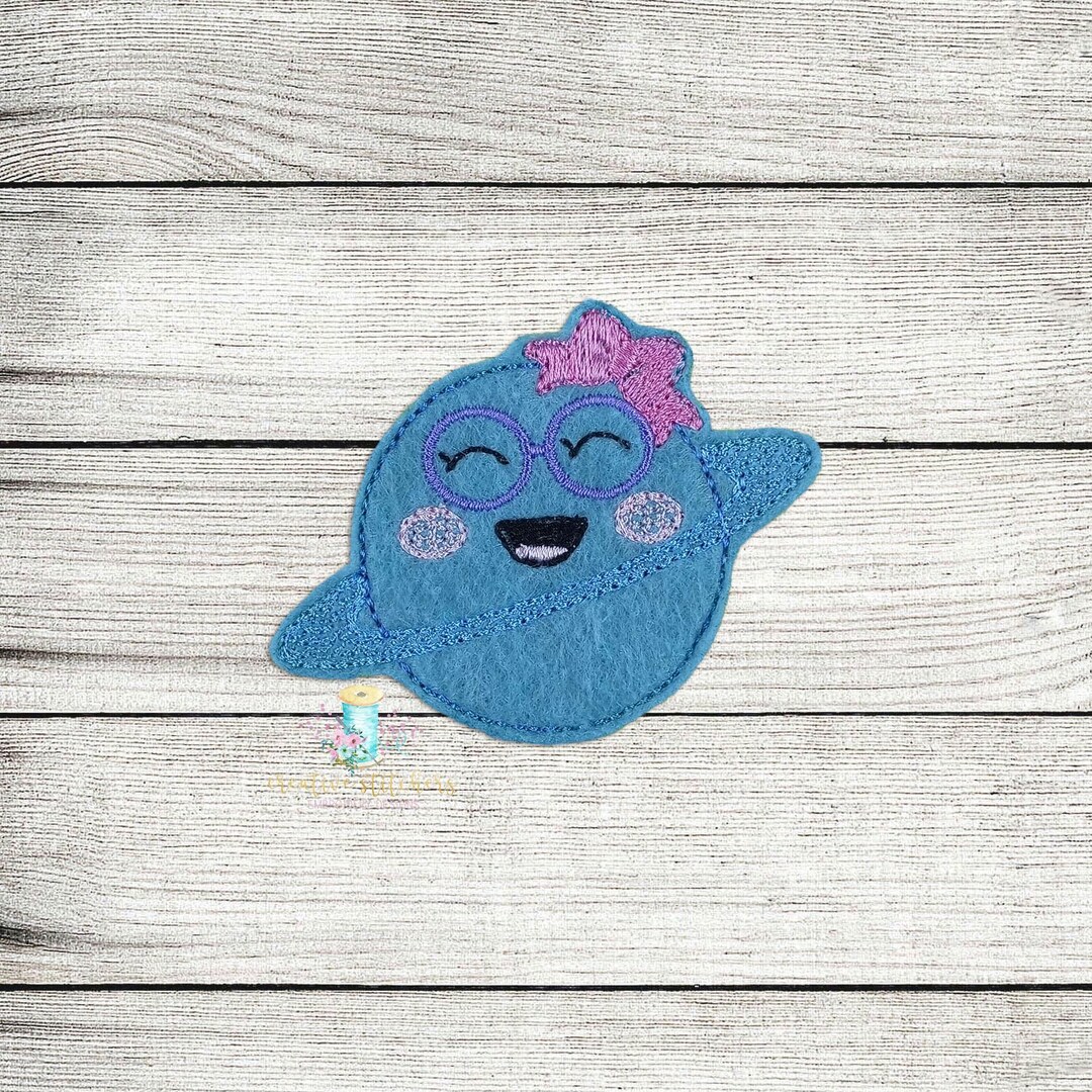 Planet Neptune Feltie Patch Digital Embroidery Design File Patch ...