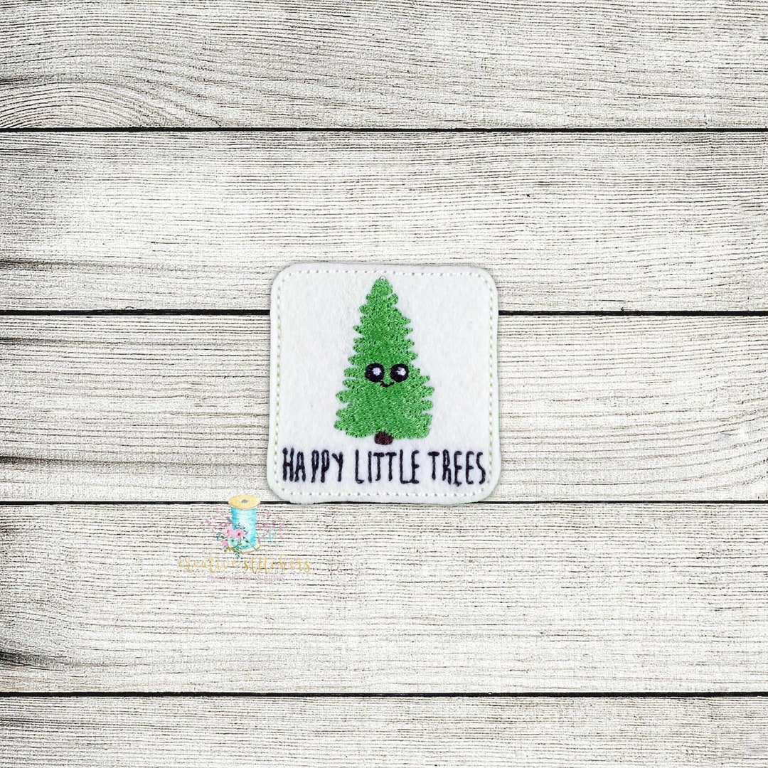 Happy Little Trees Digital Embroidery Feltie Design File - Etsy