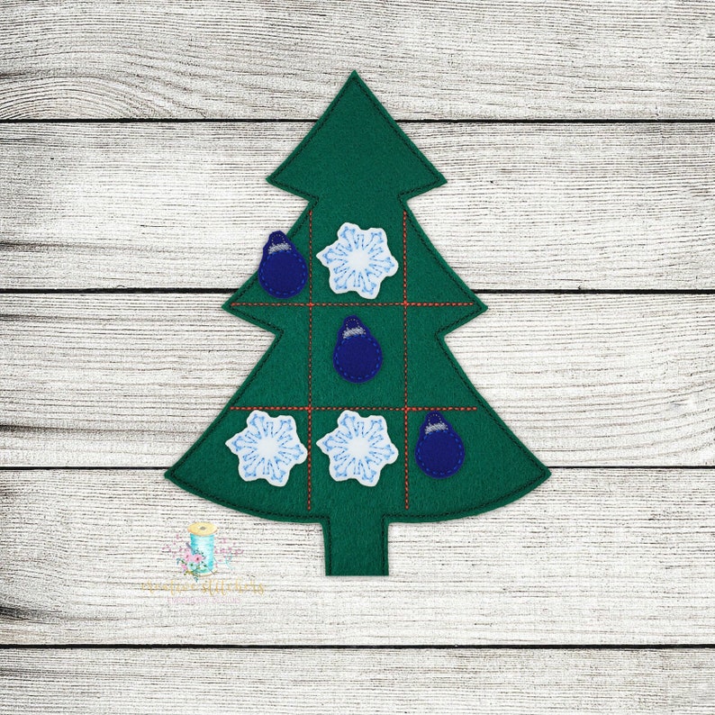Christmas Tree TTT Board Digital Embroidery Feltie Design File Patch - Etsy