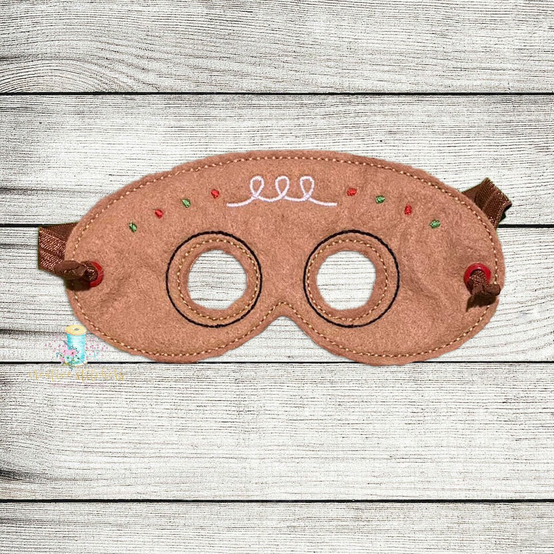 Gingerbread Mask ITH Digital Embroidery Design File - Etsy