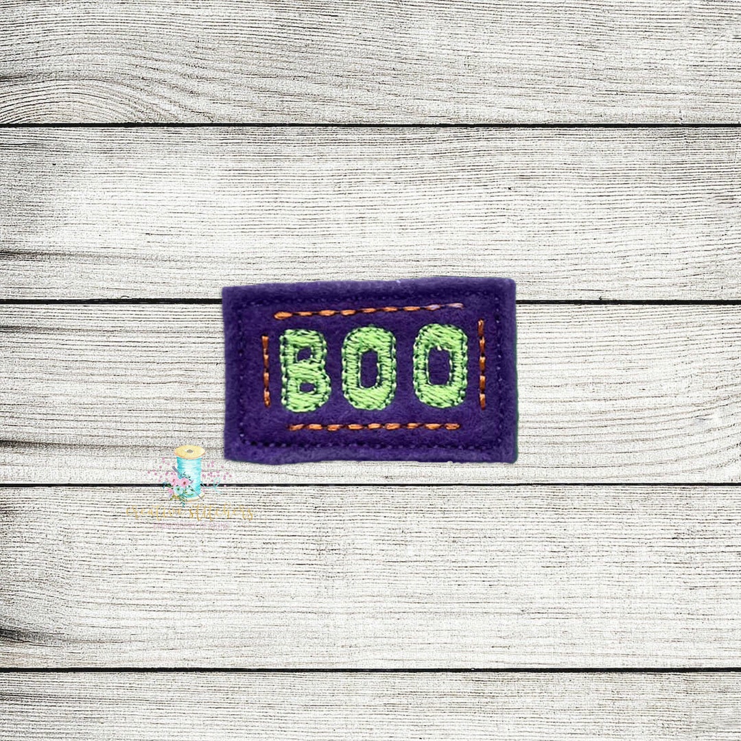 Wonky Boo Sign Feltie Digital Design File | Halloween Scary Feltie ...