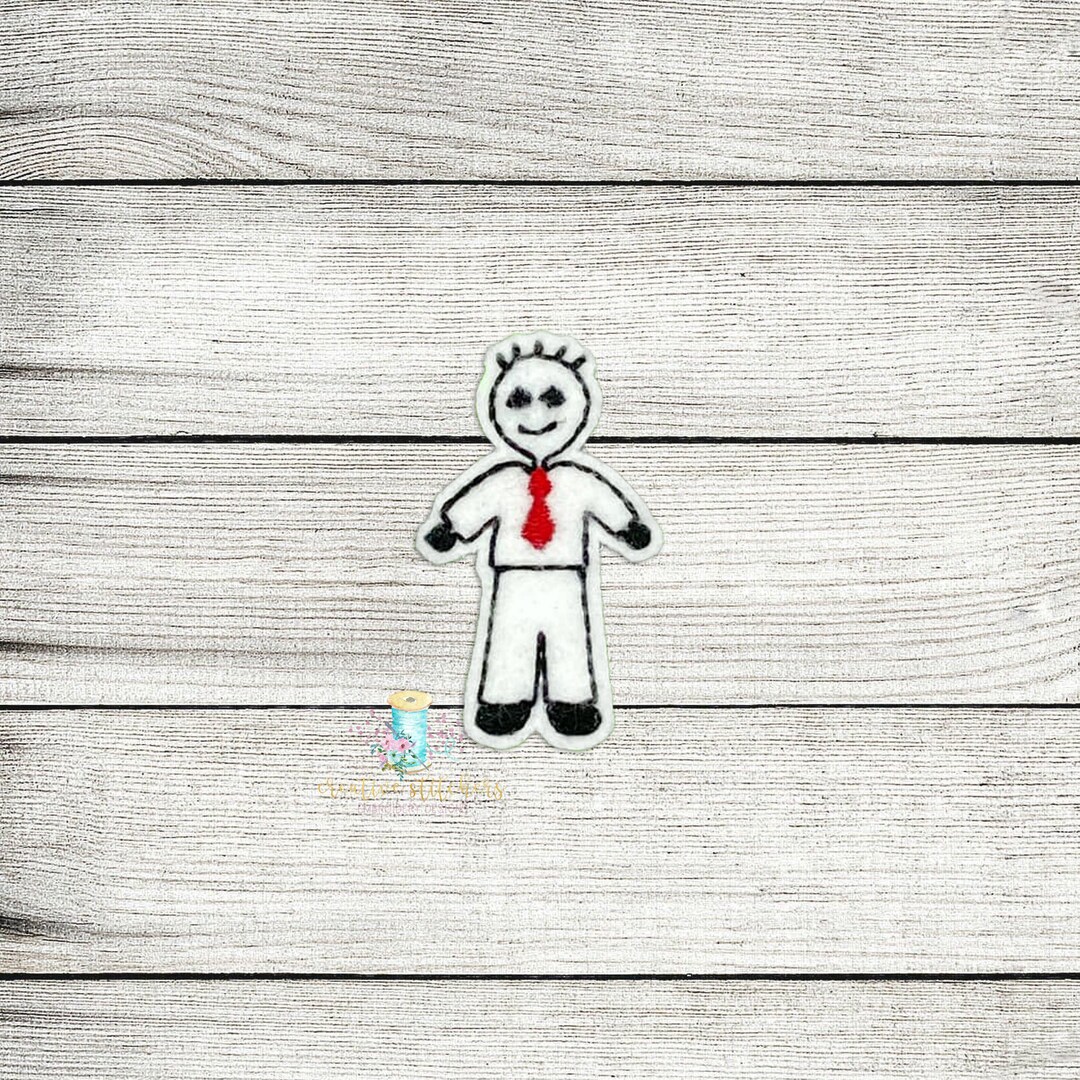 Stick Dad Digital Embroidery Feltie Design File Patch - Etsy