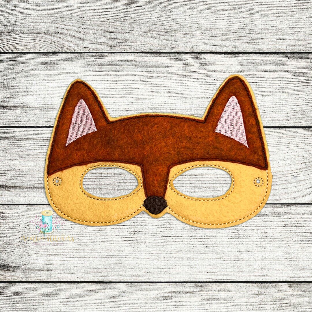 Fox Mask ITH Digital Embroidery Design File - Etsy