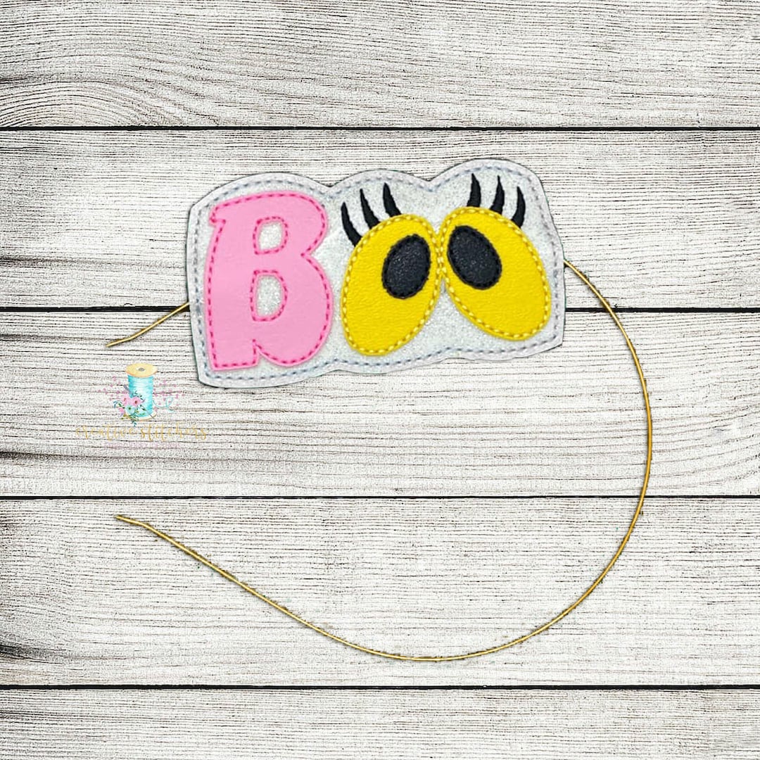 Boo Headband Slider Digital Embroidery File - Etsy
