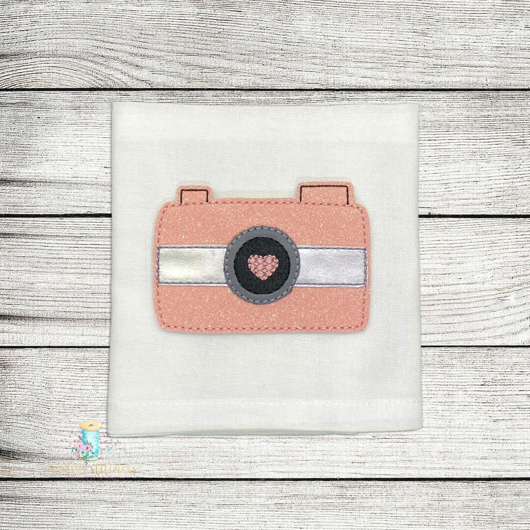 Camera Applique Oversize Feltie DIGITAL Embroidery Design File | ITH ...