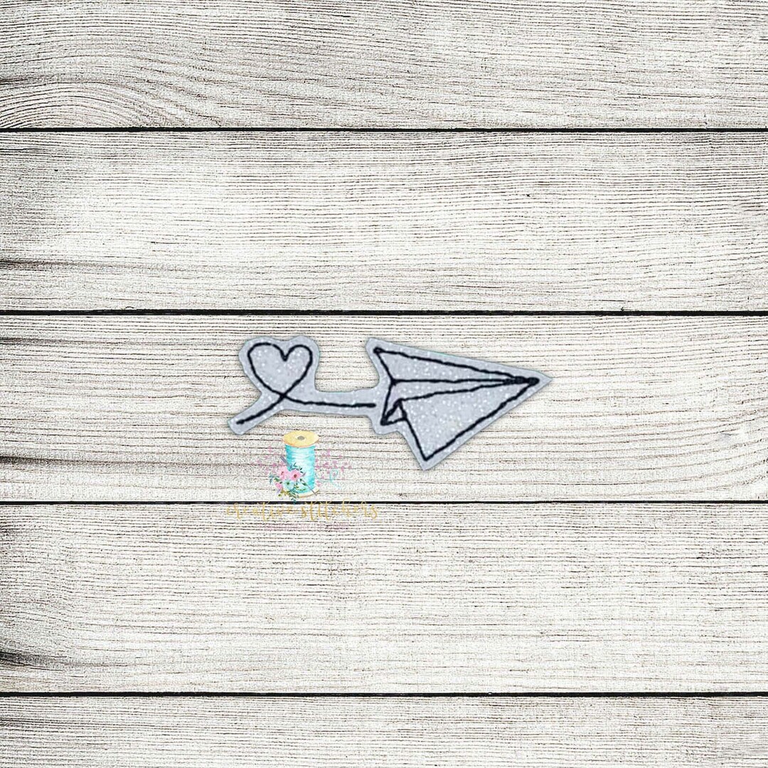 Paper Airplane Feltie Digital Embroidery Design File - Etsy