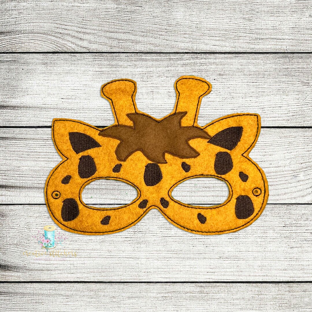 Giraffe Mask ITH Digital Embroidery Design File - Etsy