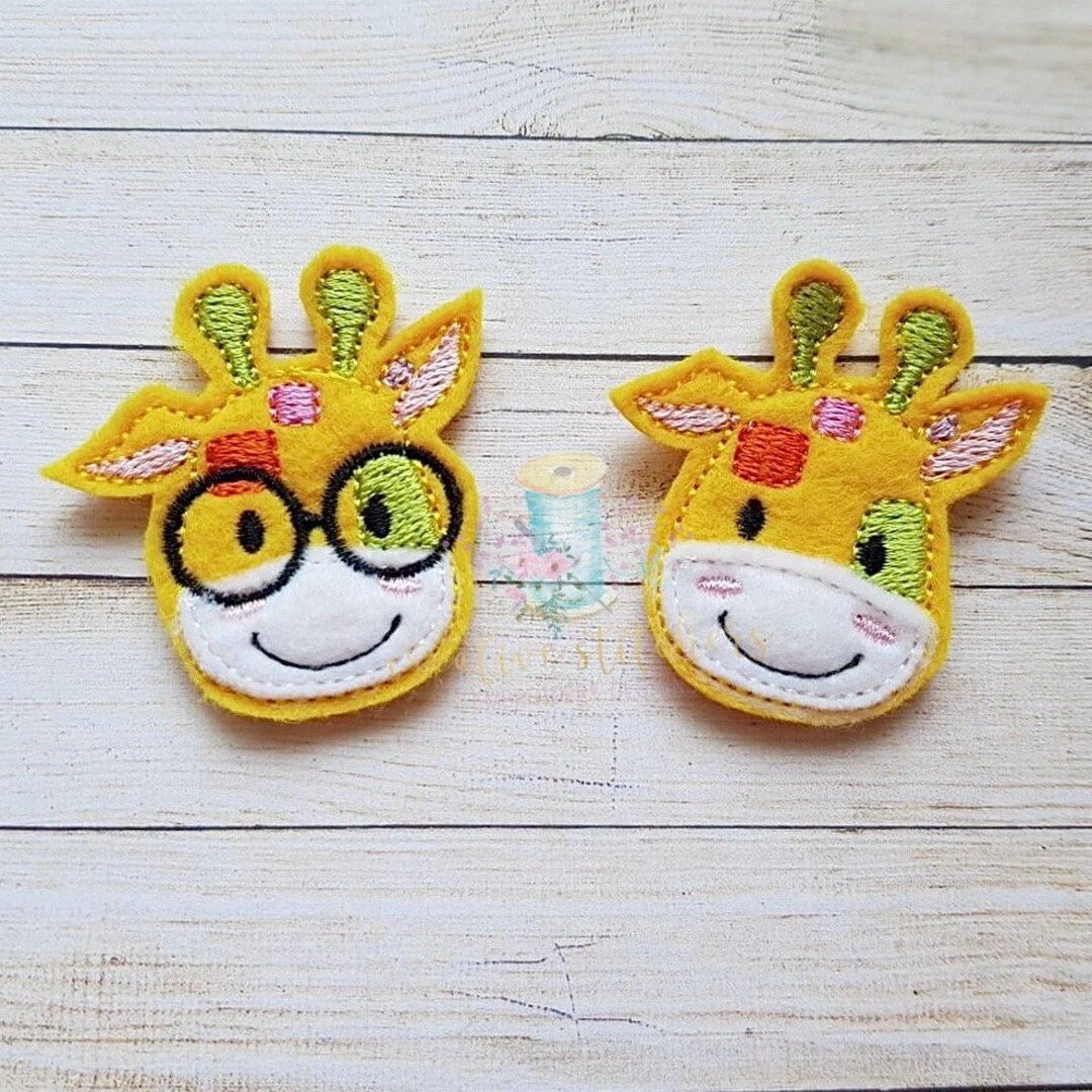 Patches Giraffe Digital Embroidery Feltie Design File Patch - Etsy