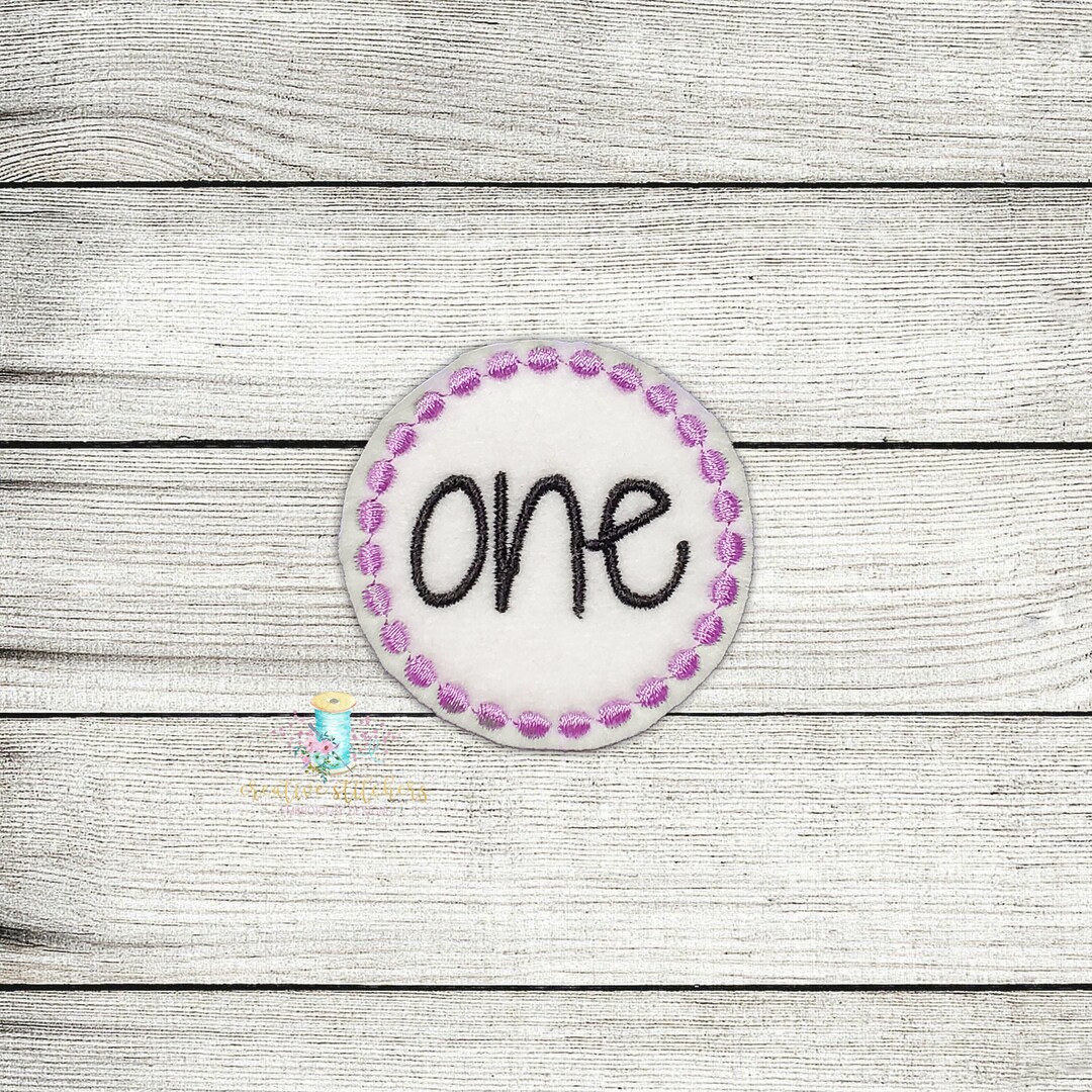 Number One Feltie Digital Embroidery Design File Patch - Etsy