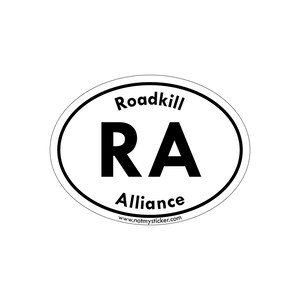 136-RA ROADKILL ALLIANCE Paper & Party Supplies Stickers, Labels & Tags ...