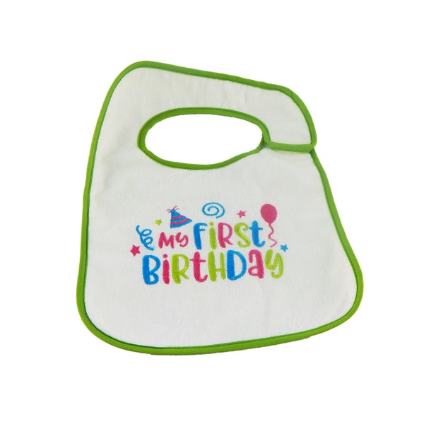 First Birthday Bib Girl - Etsy