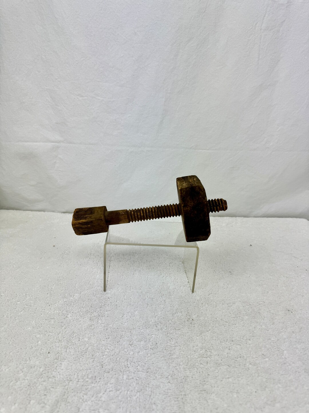 Antique Wood Screw Press / Hand Carved / Primitive Tool - Etsy