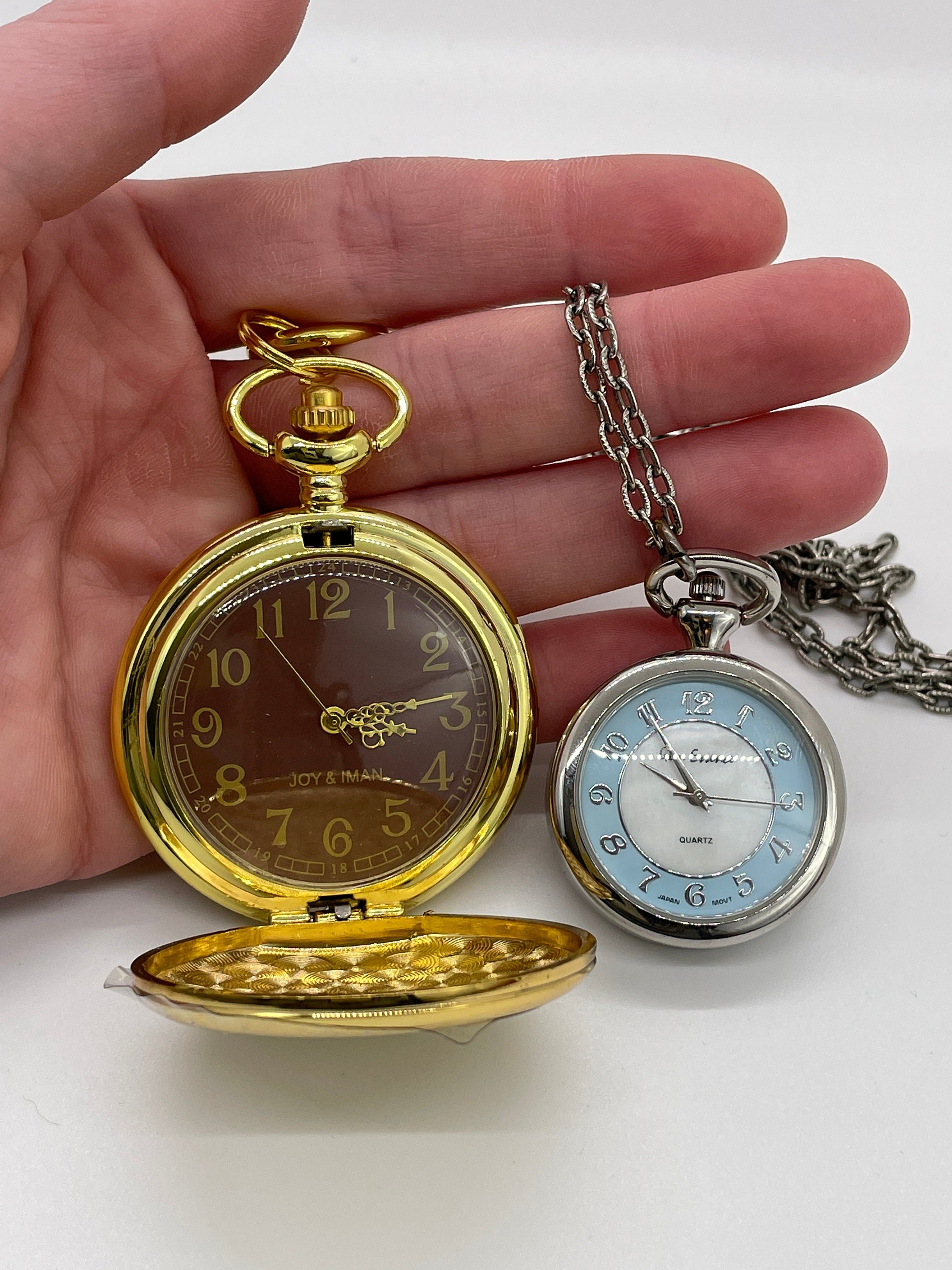 Joy & Iman Gold Pocket Watch - Etsy