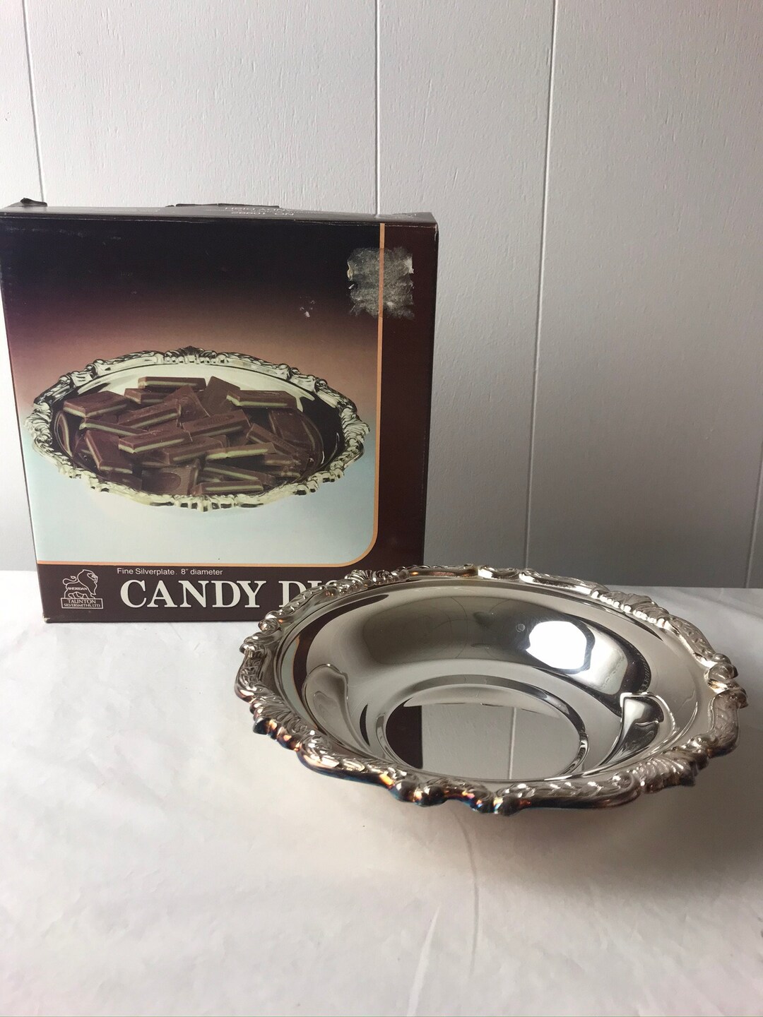 Sheridan Silver / Silver Plated Candy Dish / 8" / Original Box / New ...