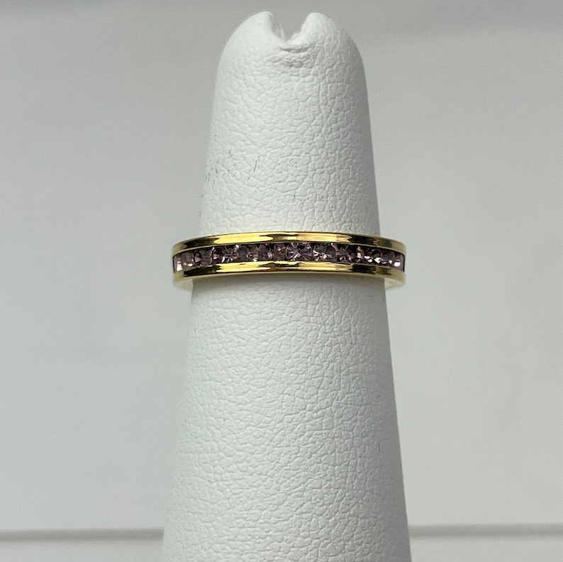 Judith Ripka Set of Three 3 Stackable Rings / Gold Band / - Etsy