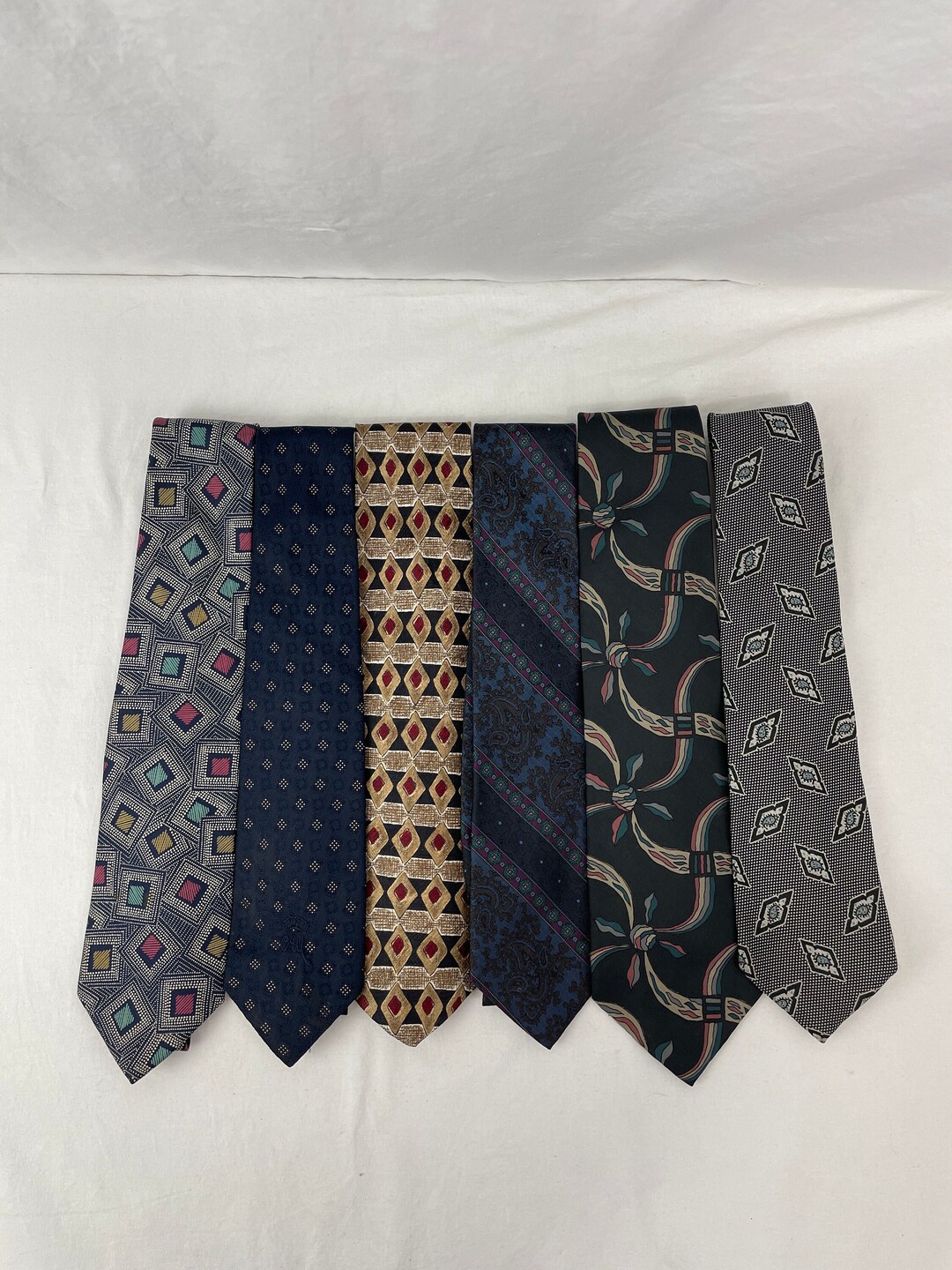 Vintage Silk Designer Ties: 1980s Necktie Lot - Boston Traders ...
