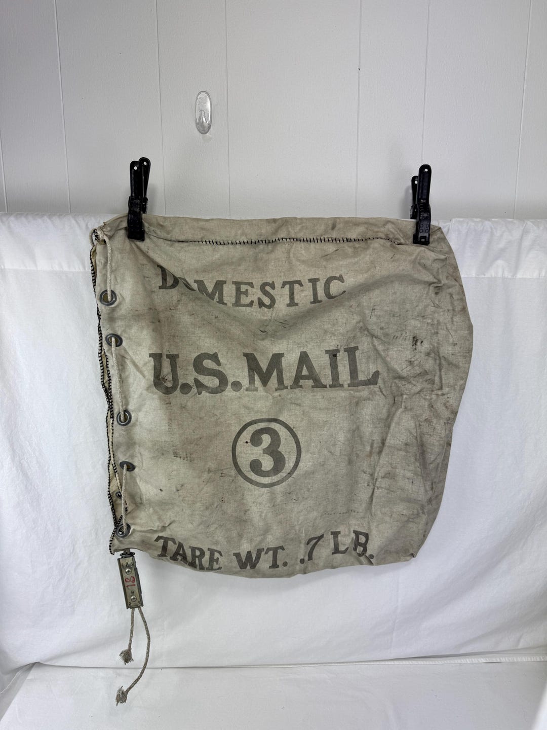 Vintage USPS No. 3 Canvas Mail Bag With Drawstring and Metal Lock - Etsy