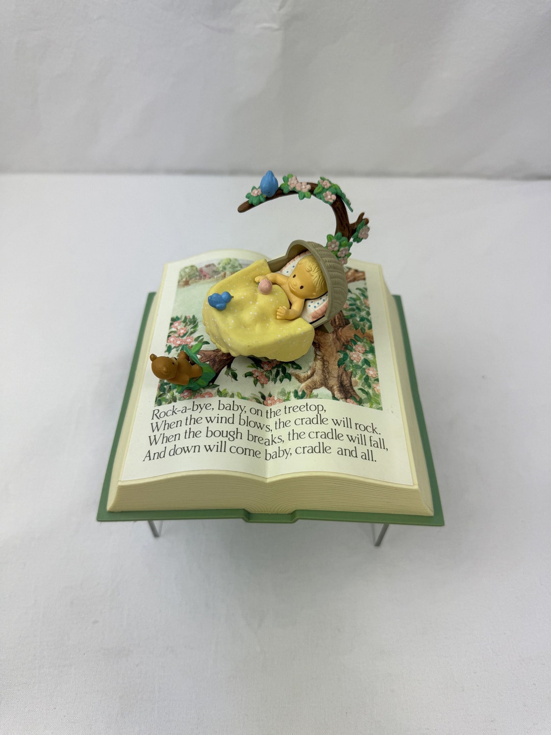 Vintage 1985 Music Box for Baby / Plays Rock-a-bye-baby / Moving Music ...