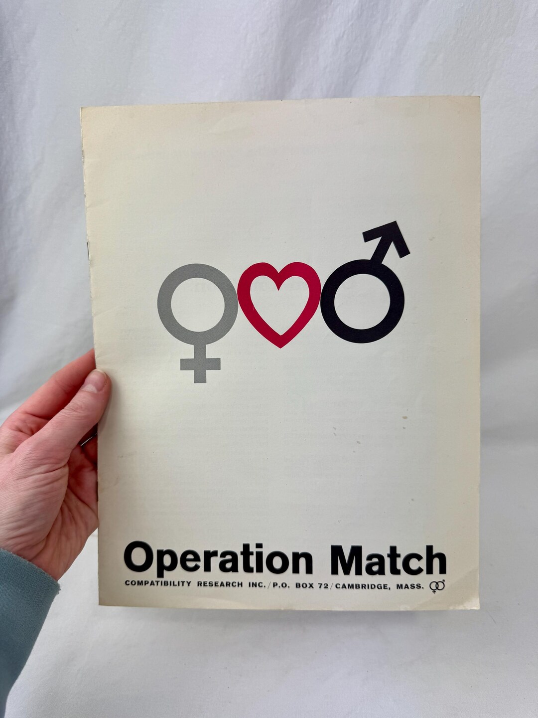 1965 Operation Match Booklet: America's First Computer Dating Resource ...